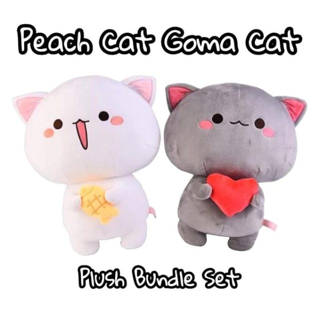 Peach and Goma Plush | Peach and Goma Cat Plushies